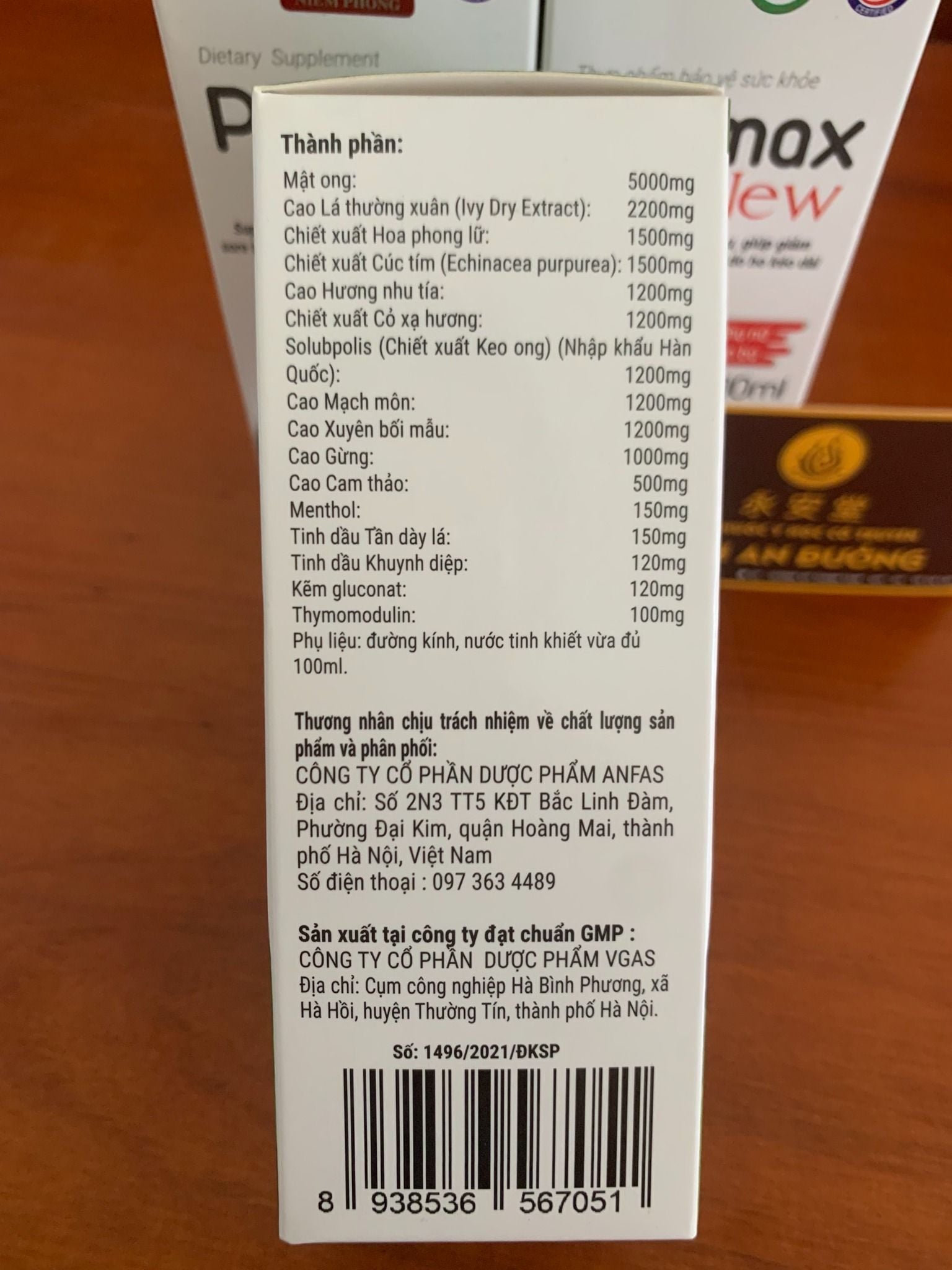 Siro ho Promax New Anfas - Giảm đau rát họng, khàn tiếng - Dùng được c ...