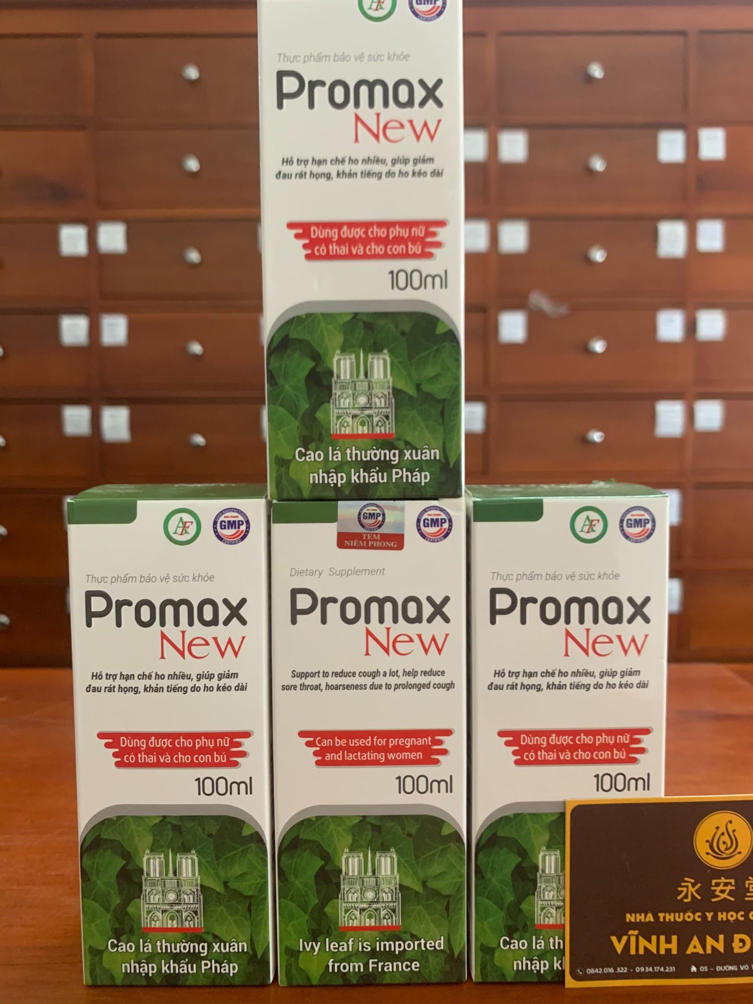 Siro ho Promax New Anfas - Giảm đau rát họng, khàn tiếng - Dùng được c ...