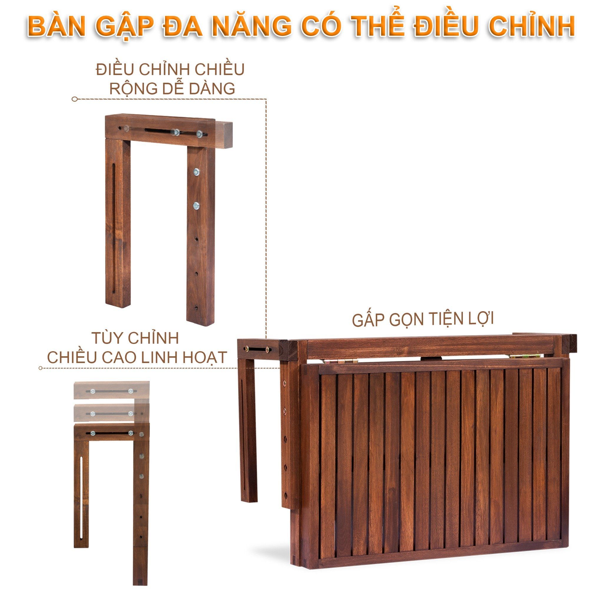 Bàn Gắn Lan Can Flora – Flora Edge Table – Adam & Home