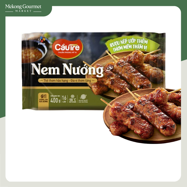Nem Nướng Xiên Que CJ Cầu Tre 400g – MekongGourmet