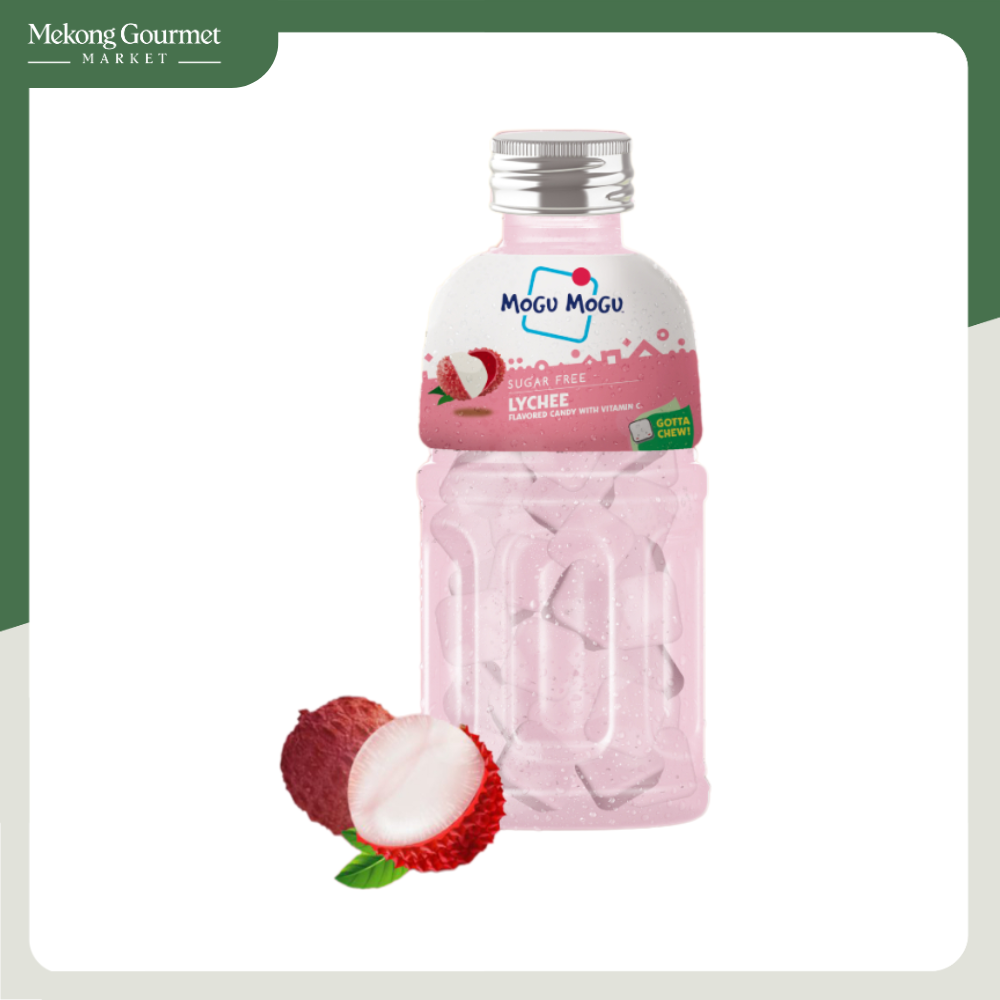 Kẹo vitamin C vị vải không đường Mogu Mogu 19.5g – MekongGourmet