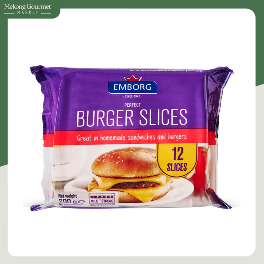 Lát thực phẩm chế biến Burger Slices Emborg 200g – MekongGourmet