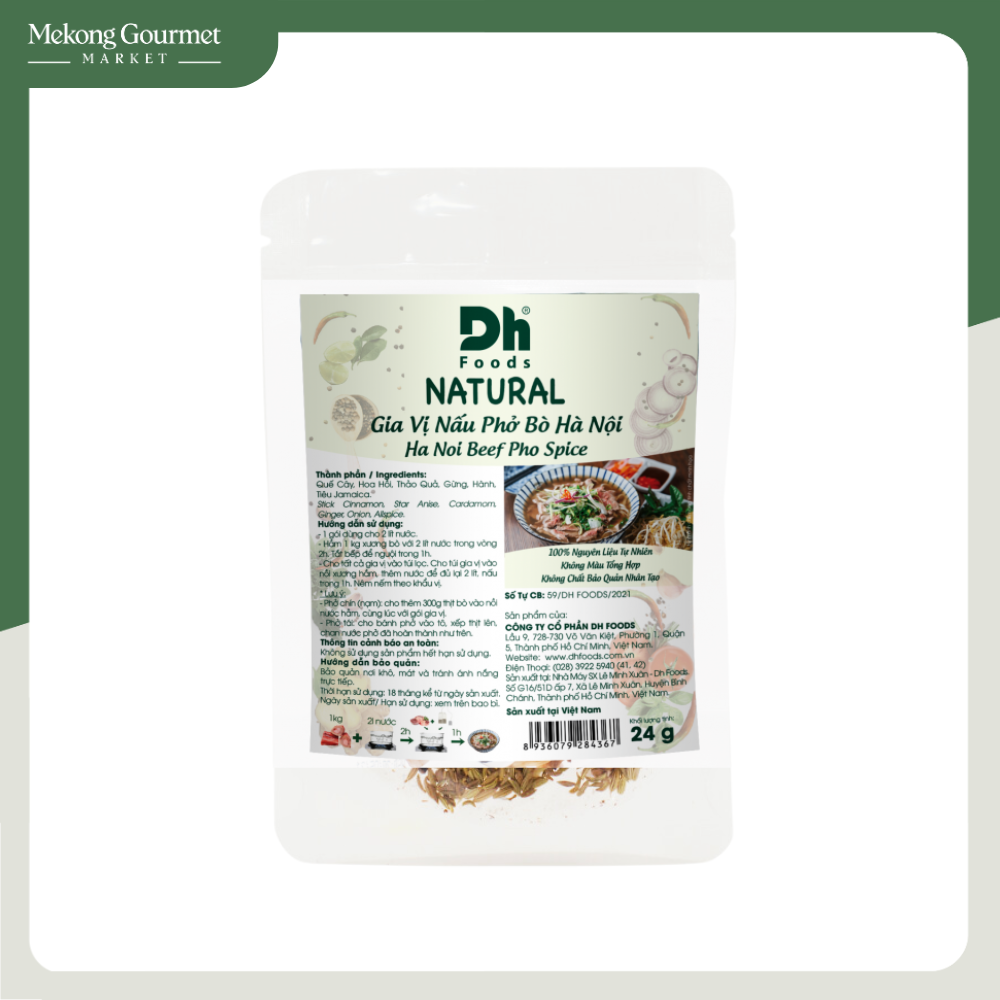 Natural gia vị nấu phở bò Hà Nội DH Foods 24g – MekongGourmet