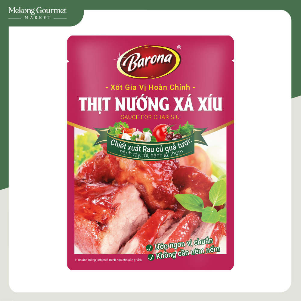 Nước xốt gia vị hoàn chỉnh Barona thịt nướng xá xíu 80g – MekongGourmet