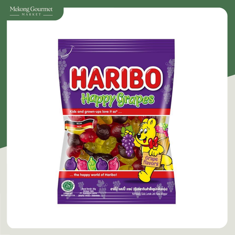 Kẹo dẻo Happy Grapes Haribo 80g – MekongGourmet