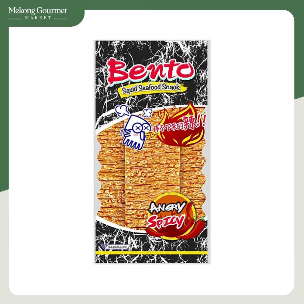 Snack hải sản tẩm gia vị ớt cực cay hiệu Bento 20g – MekongGourmet