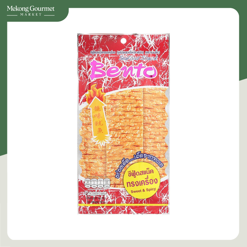 Snack Mực Tẩm Gia Vị Cay Ngọt Bento 18g – MekongGourmet