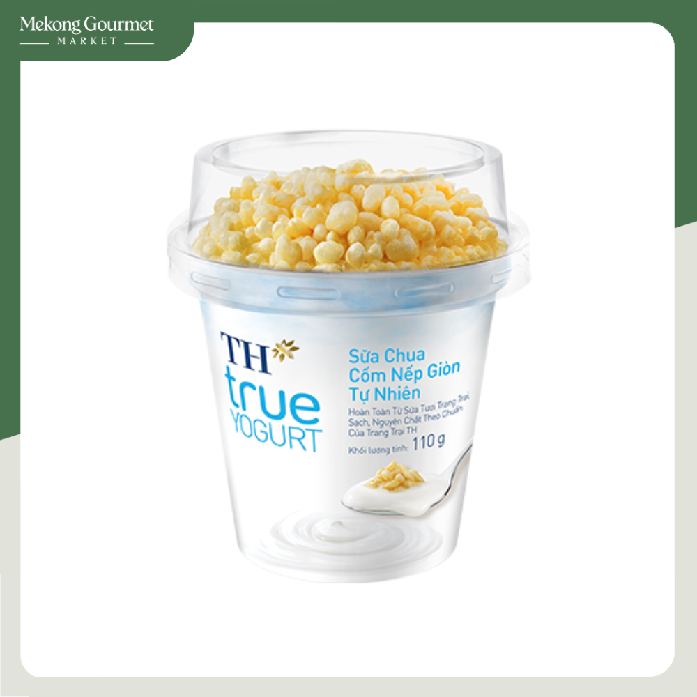 Sữa chua ăn cốm nếp giòn TH True Yogurt 110g – MekongGourmet