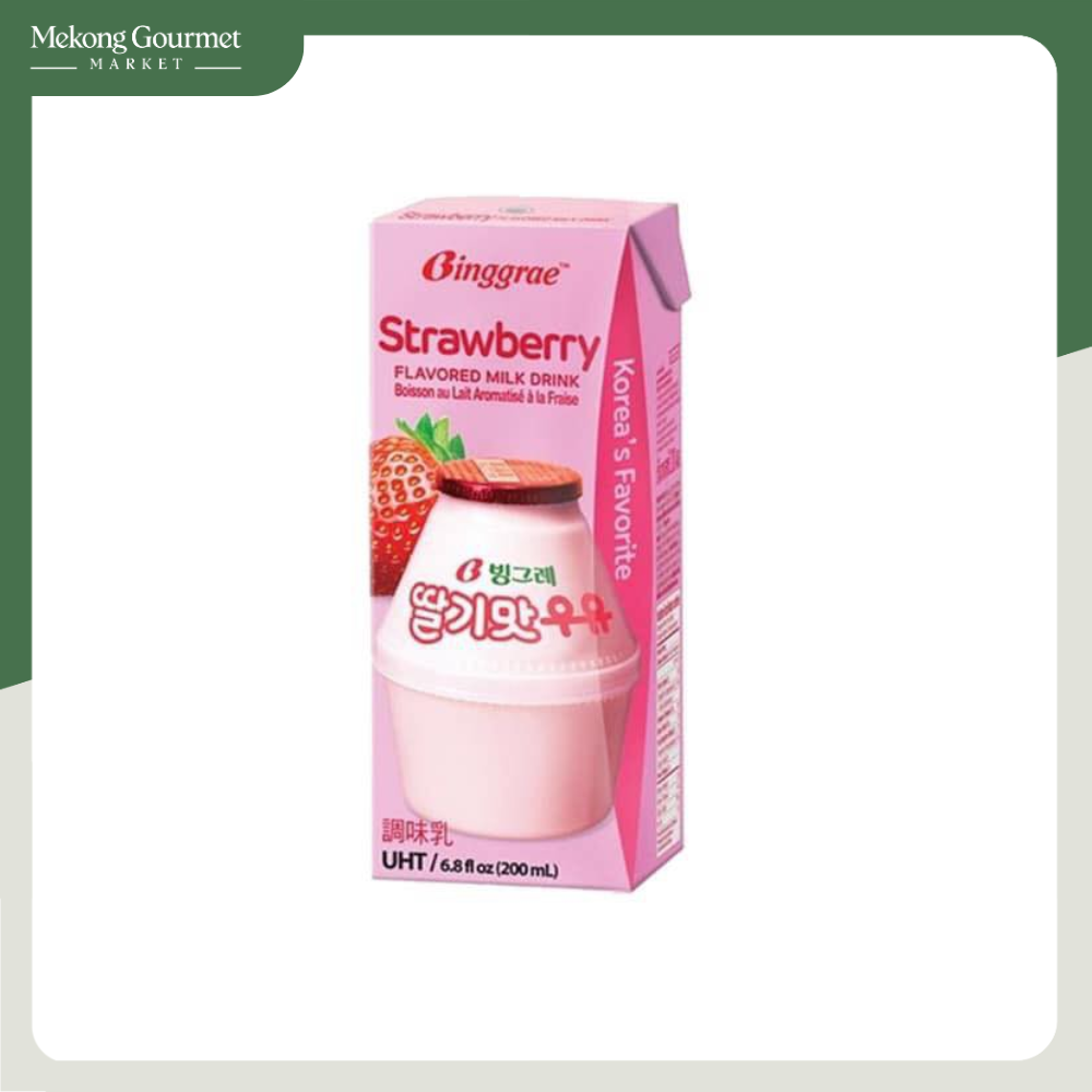 Sữa Dâu Binggrae 200ml – MekongGourmet