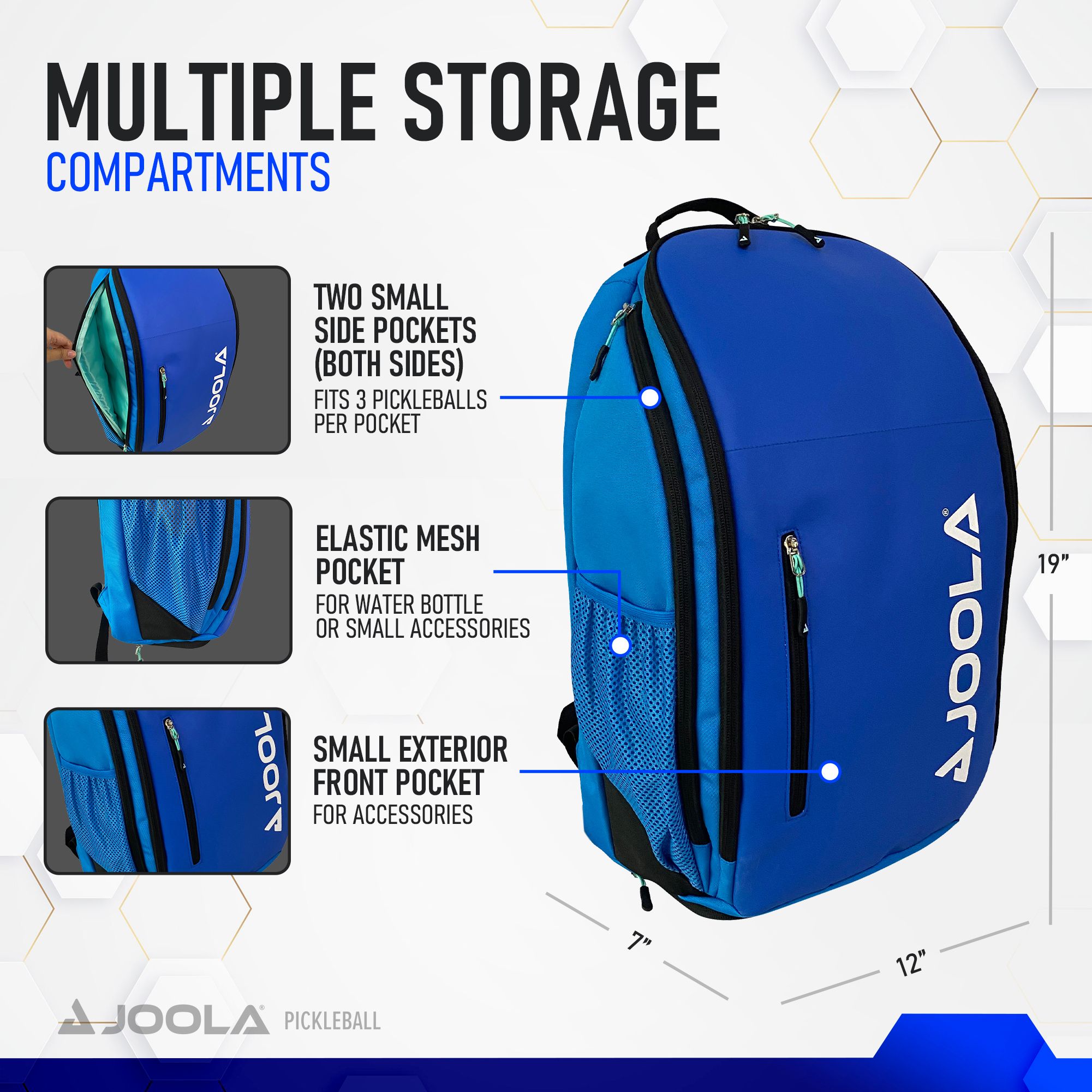 Vision II Backpack (Blue) – Hoa Tennis & Pickleball