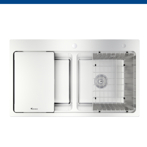Chậu rửa bát Konox Top Mount Sink KN8651TD Dekor Full - Chính hãng, gi