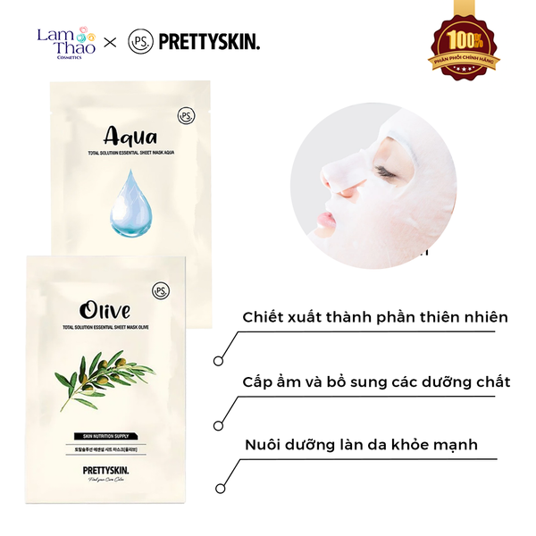 Mặt Nạ Dưỡng Da Pretty Skin Total Solution Essential Sheet Mask – Lam ...