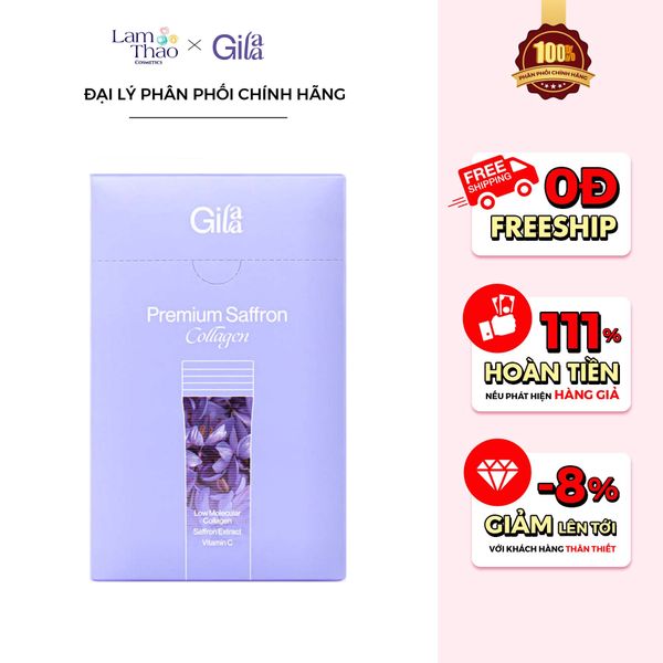 Thực Phẩm Bổ Sung Gilaa Premium Saffron Collagen – Lam Thảo Cosmetics