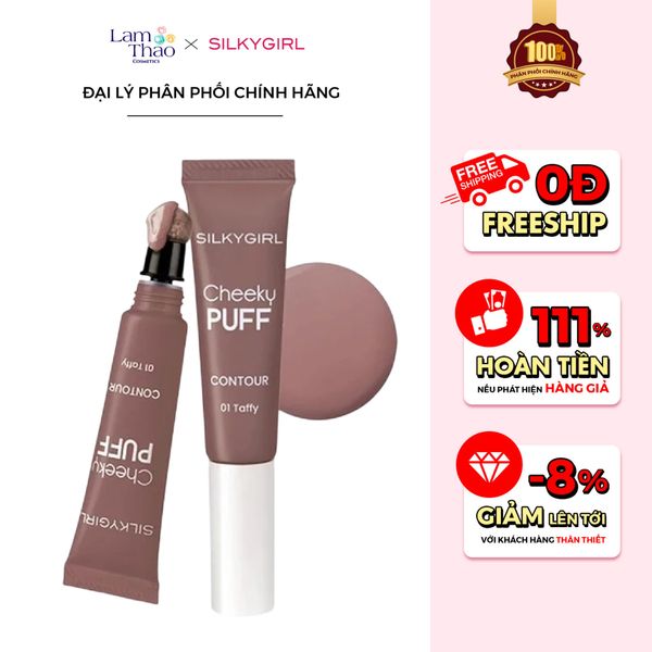 Tạo Khối Dạng Kem Silkygirl Cheeky Puff Contour – Lam Thảo Cosmetics