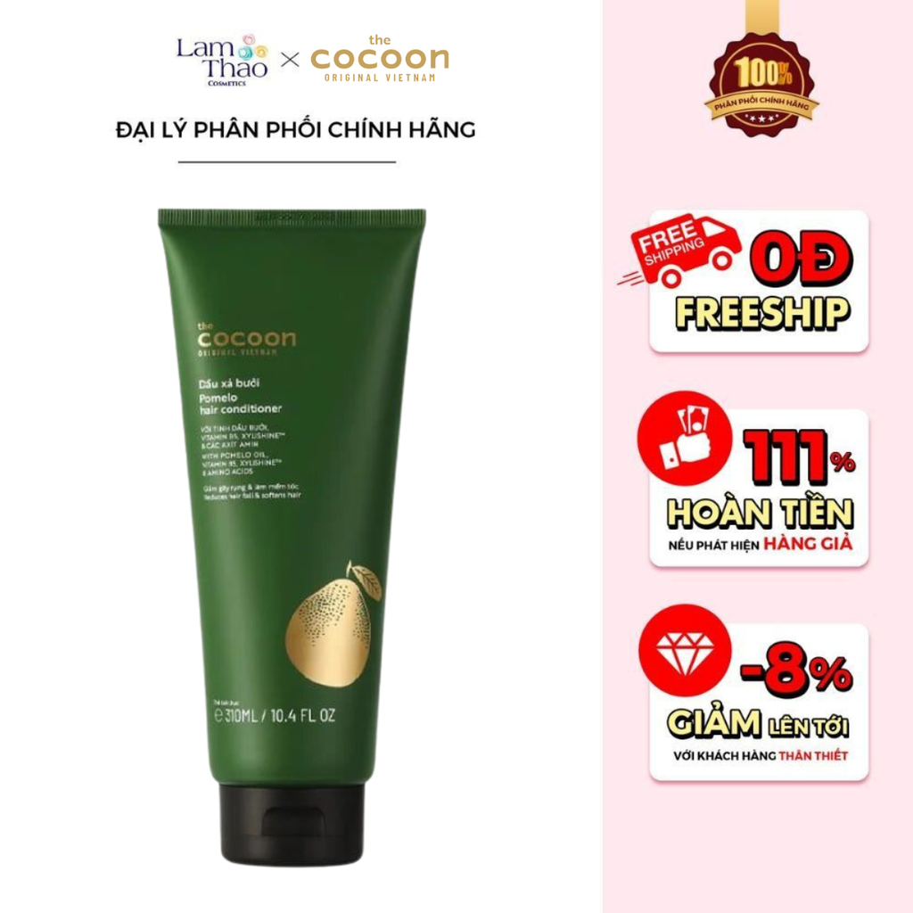 Dầu Xả Tinh Chất Bưởi Giảm Gãy Rụng Tóc Cocoon Pomelo Hair Conditioner ...
