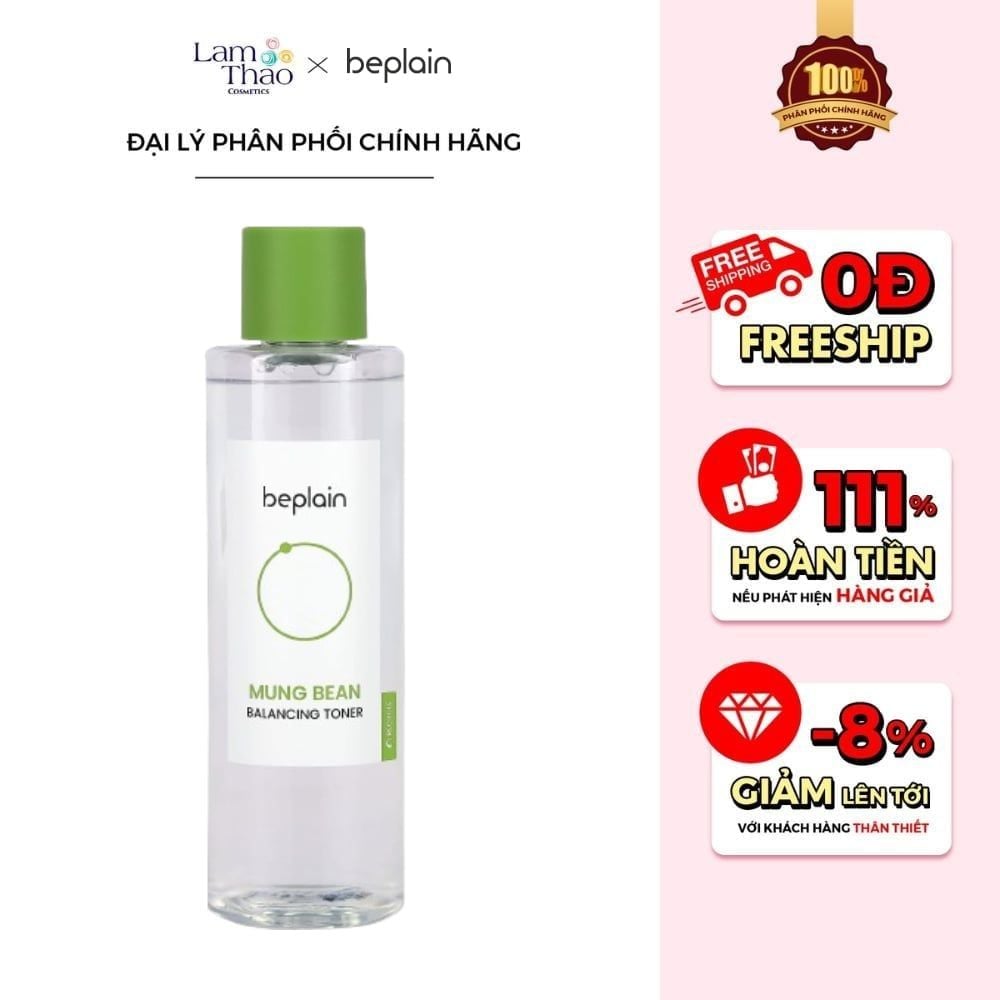 Nước Hoa Hồng Beplain Mung Bean Balancing Toner – Lam Thảo Cosmetics