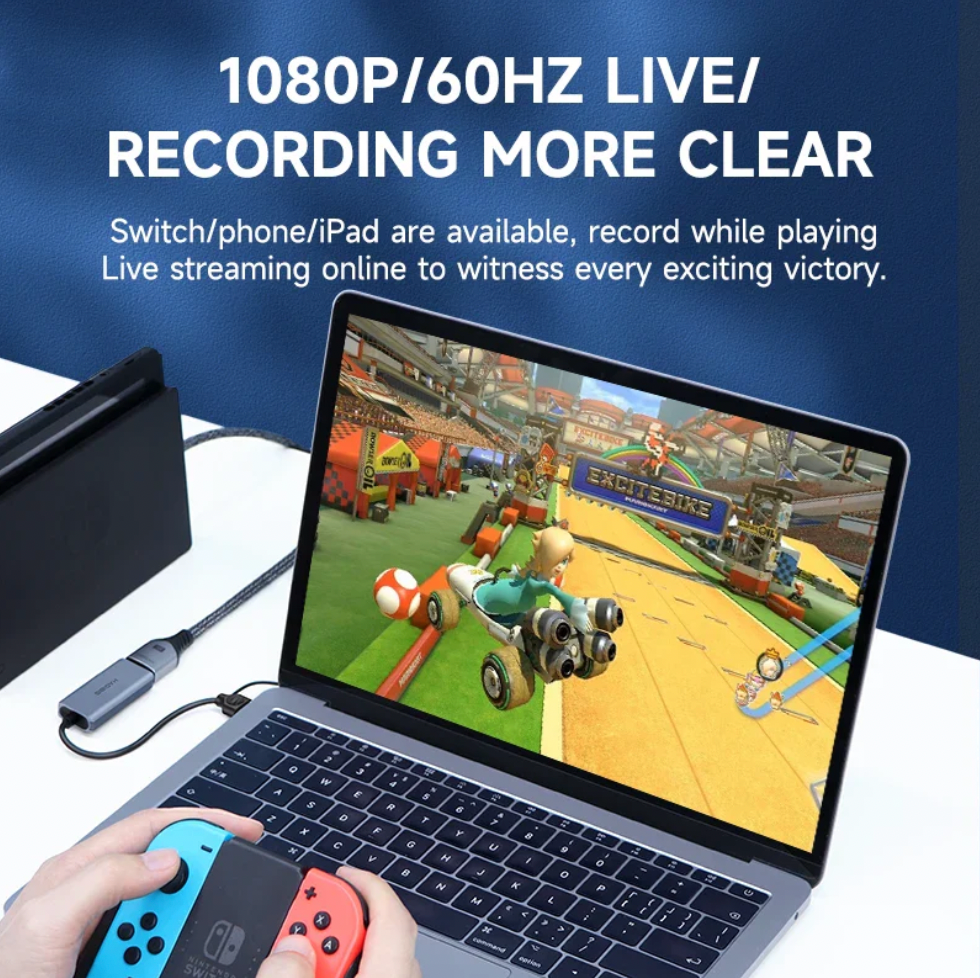 Video Capture Card HDMI to USB/Type-c With PD Port – SHOPTEK