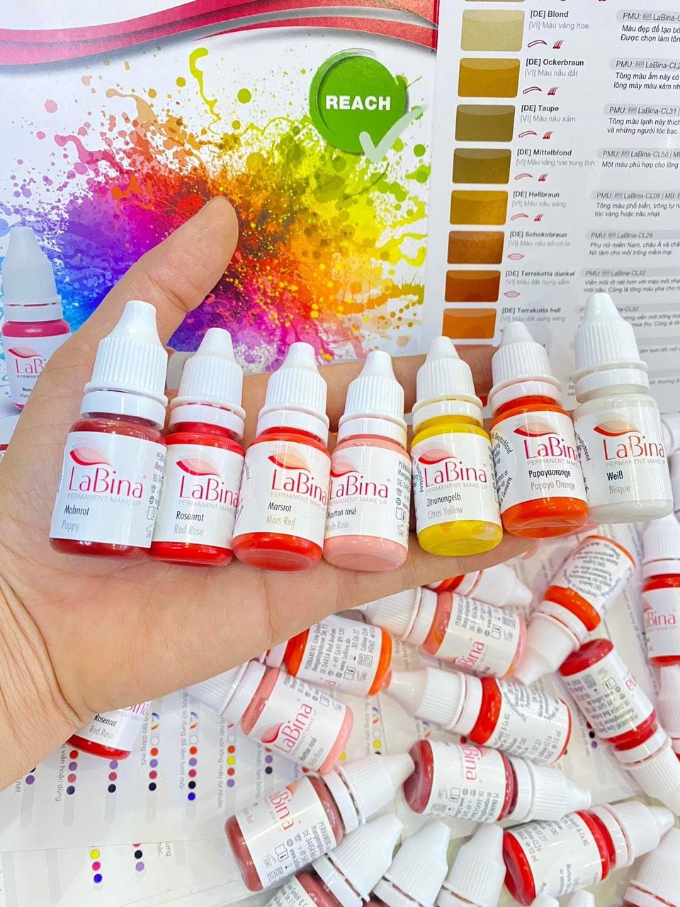 Mực LABINA 10ML Chính Hãng Đức Phun Xăm Thẩm Mỹ – Ellydang