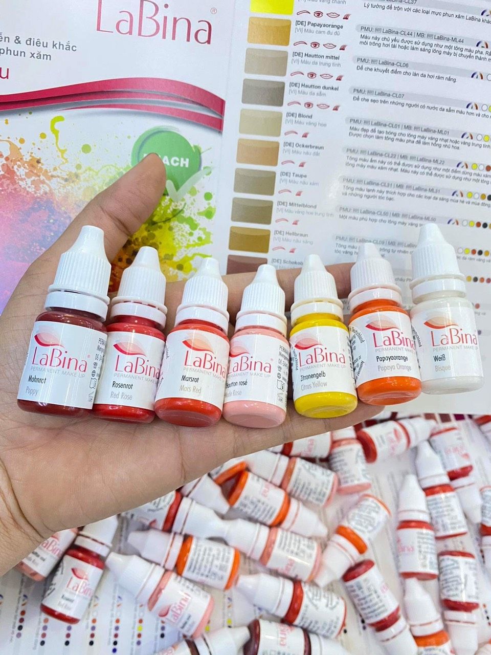 Mực LABINA 10ML Chính Hãng Đức Phun Xăm Thẩm Mỹ – Ellydang