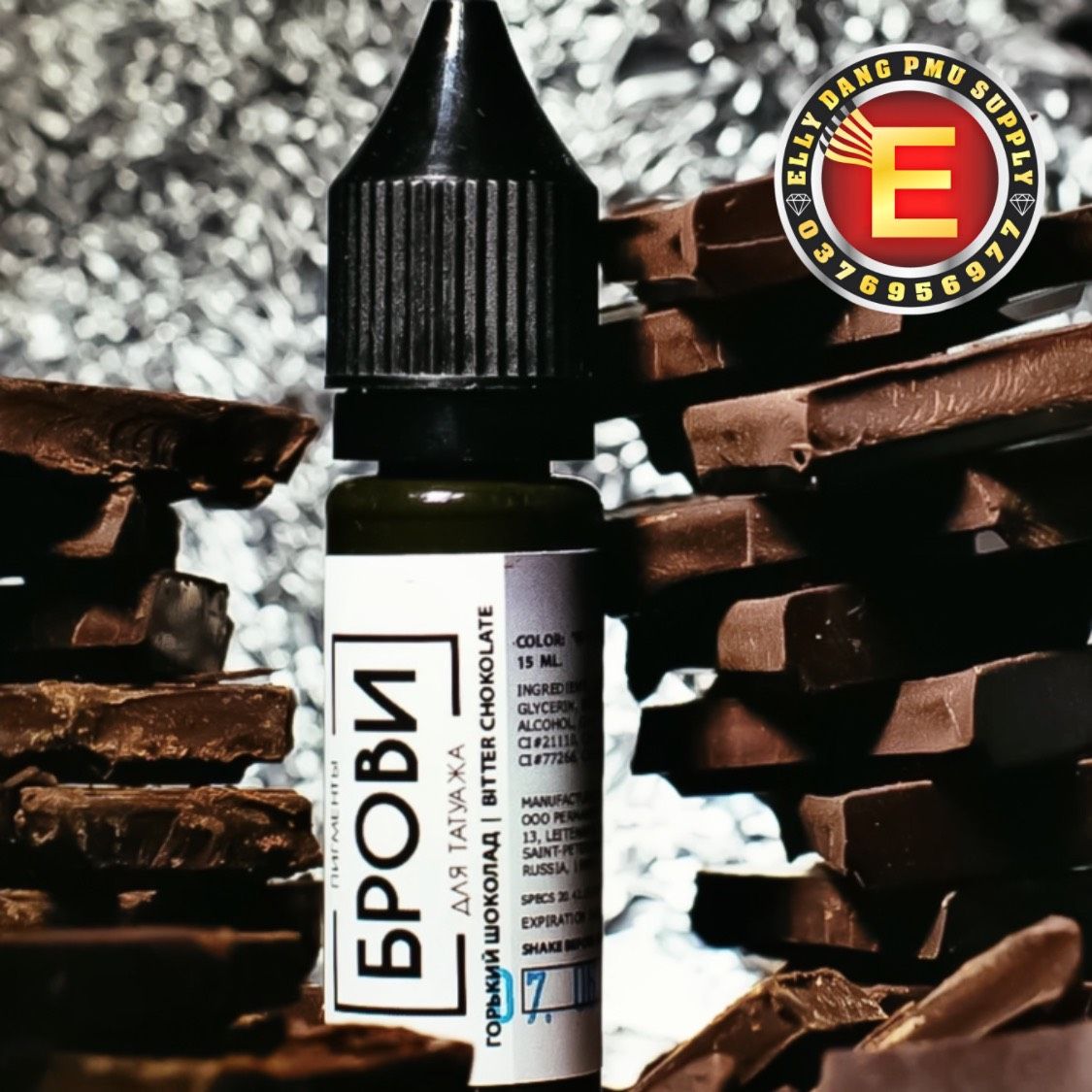 Mực BROVI 15ML Chính Hãng Nga Phun Xăm Thẩm Mỹ – Ellydang