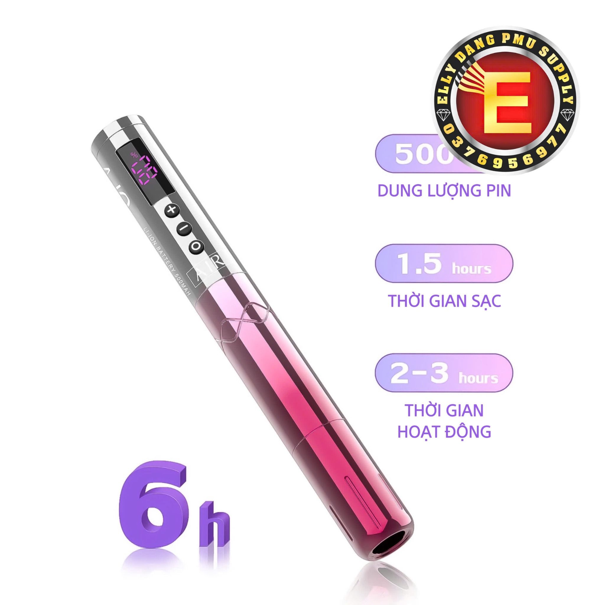 Máy Pen LOLA AIR Có Pin Tích Điện Chính Hãng EZTATTOO – Ellydang