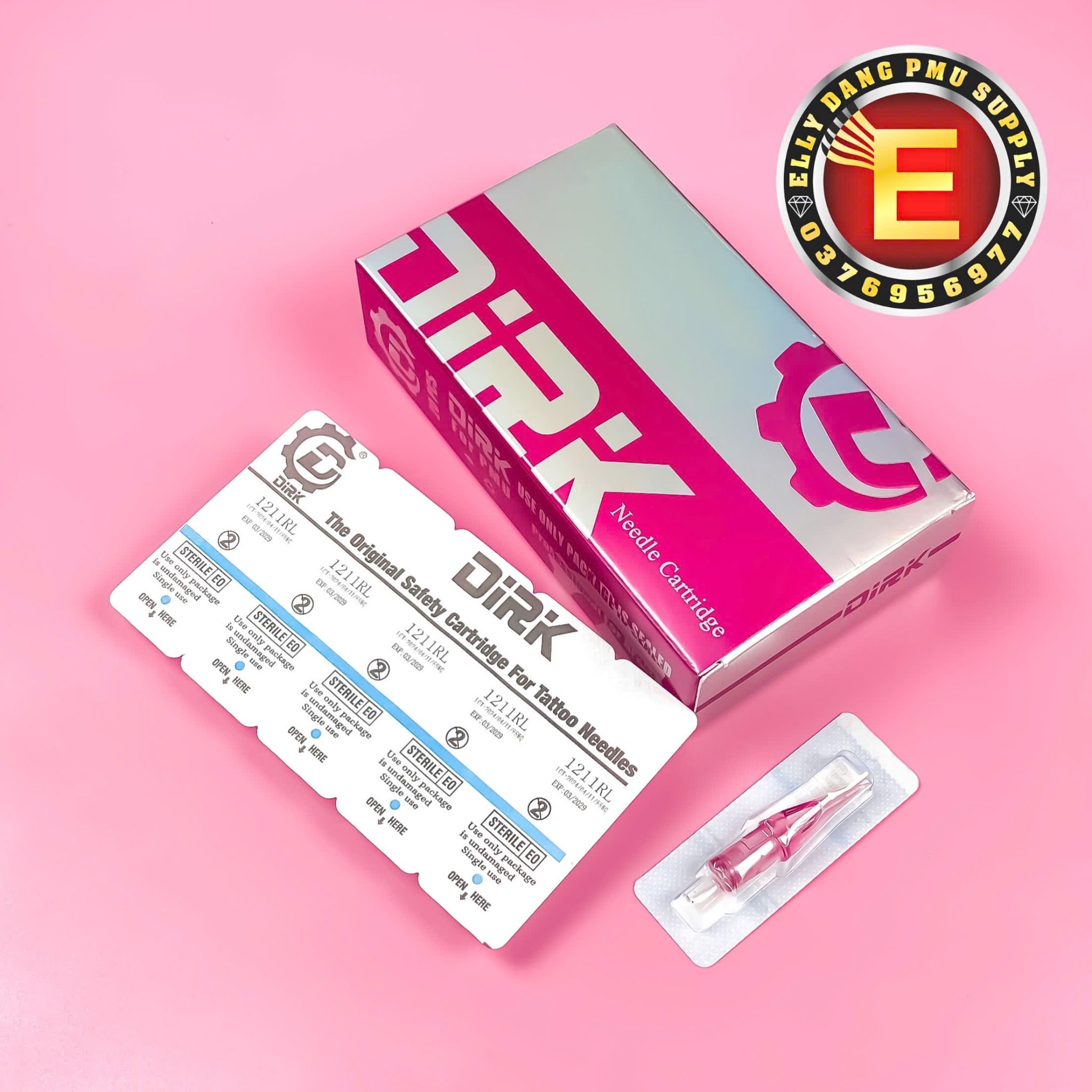 Kim Pen DIRIK Màu Hồng Chính Hãng Hộp 20 Cây – Ellydang