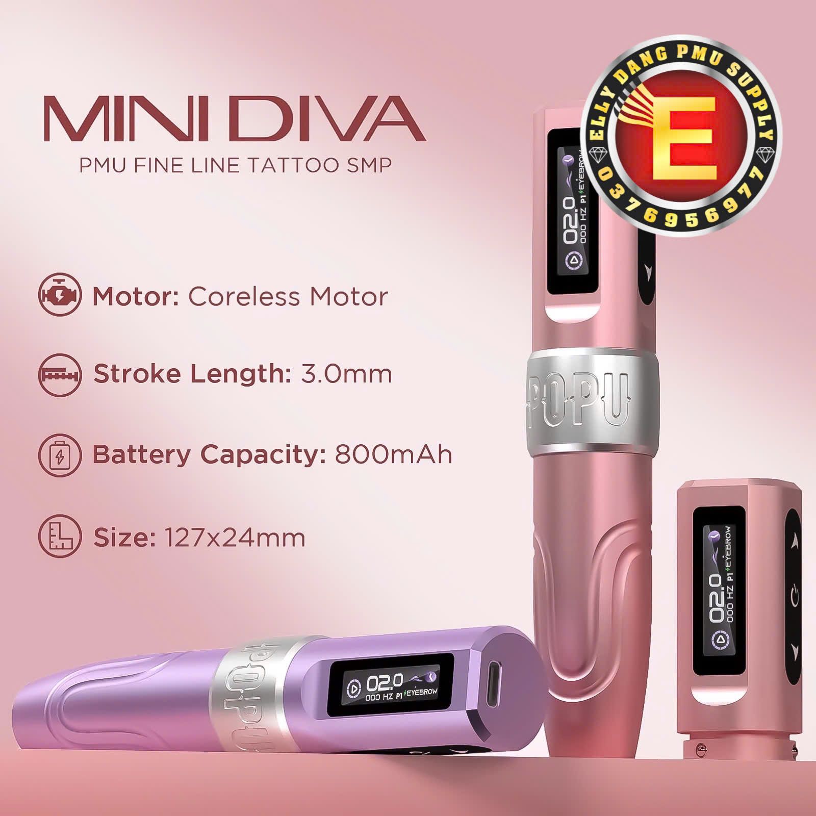 Máy Pen POPU MINI DIVA Tích Điện Chính Hãng – Ellydang