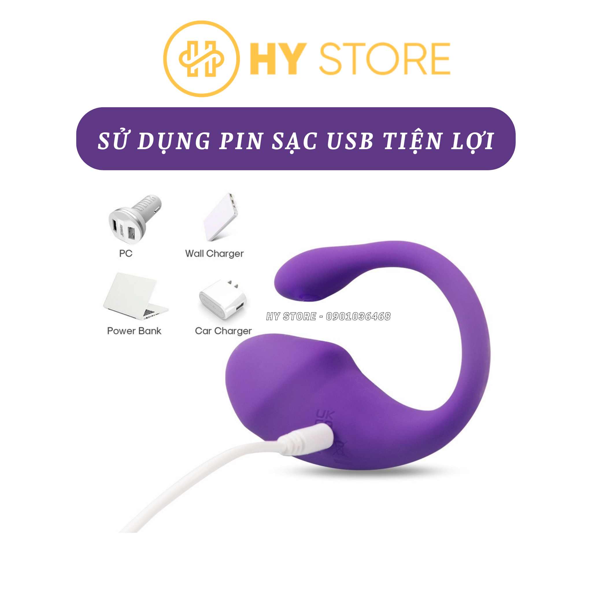 Plug rung hình tinh trùng, điều khiển từ xa bằng app Love Spouse Plug rung hình tinh trùng, điều ...