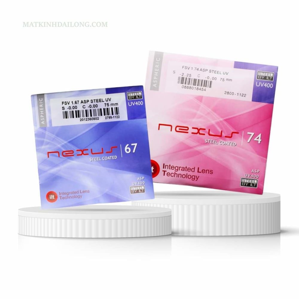 TRÒNG KÍNH _ ASAHI-LITE 1.56 .160 .167 .174 NEXUS STEEL BY ILT BLUE UV ...