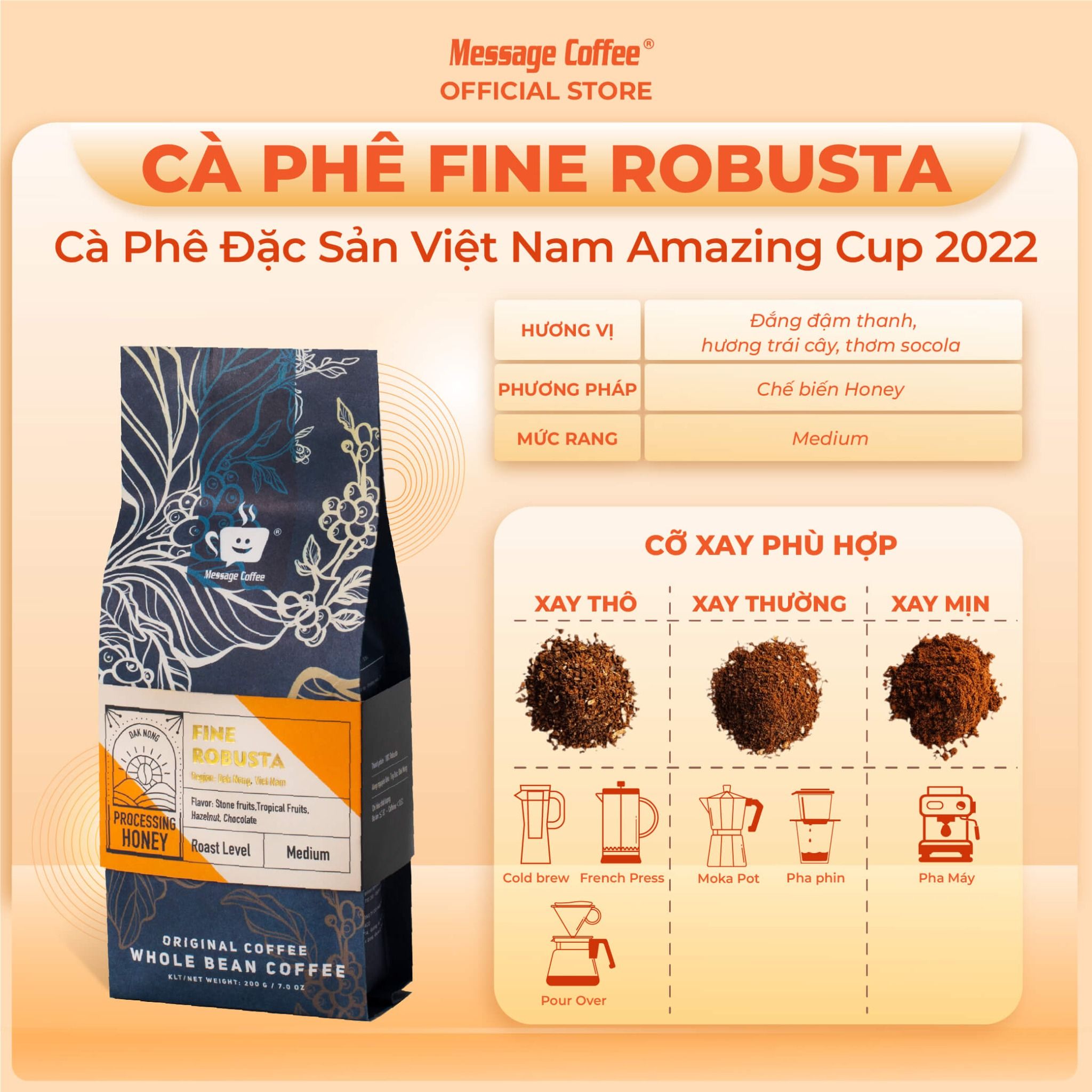 Cà phê Fine Robusta - Amazing cup 2022, cà phê đặc sản gu thưởng thức ...