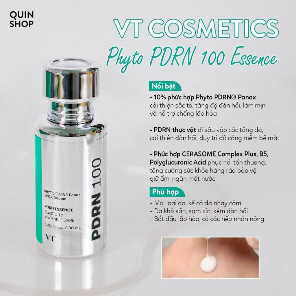 Serum PDRN VT 100 Essence 30ml [ tách set unbox ] – GreenBee Life New