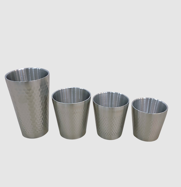 Ly kim cương Inox 304 - 2 lớp - màu SILVER – KOKO KITCHEN