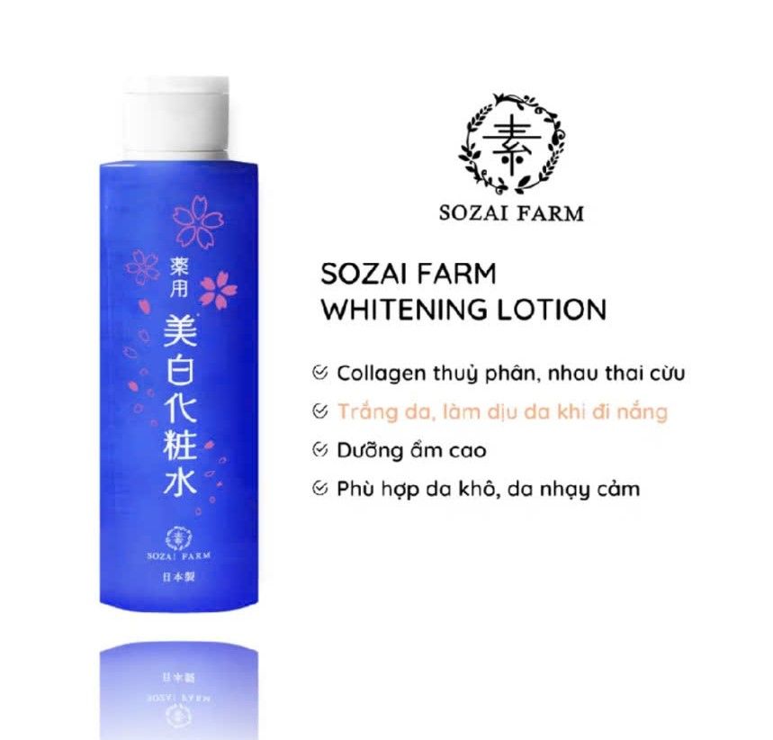 Sữa dưỡng sáng da SOZAI FARM 120ml – VMD Foods
