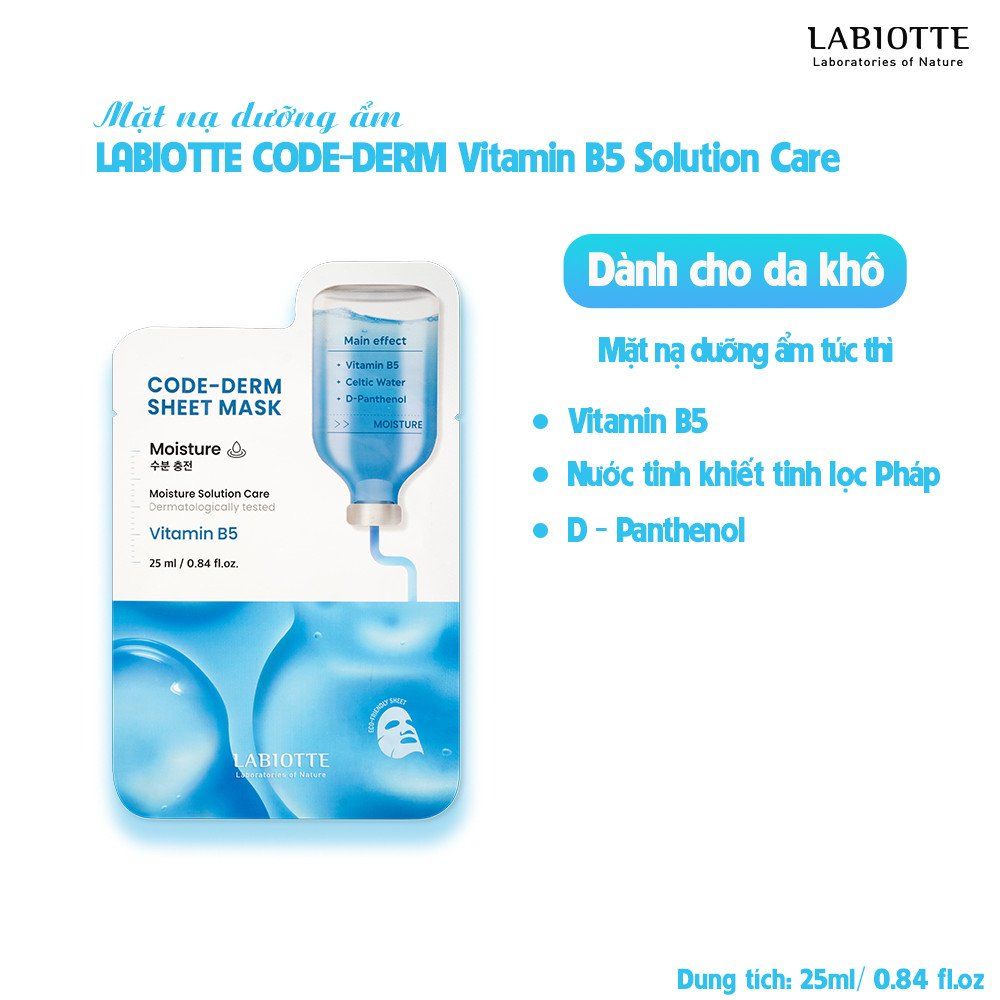 Mặt nạ Dưỡng Ẩm LABIOTTE CODE-DERM Vitamin B5 – YOUNG MASK