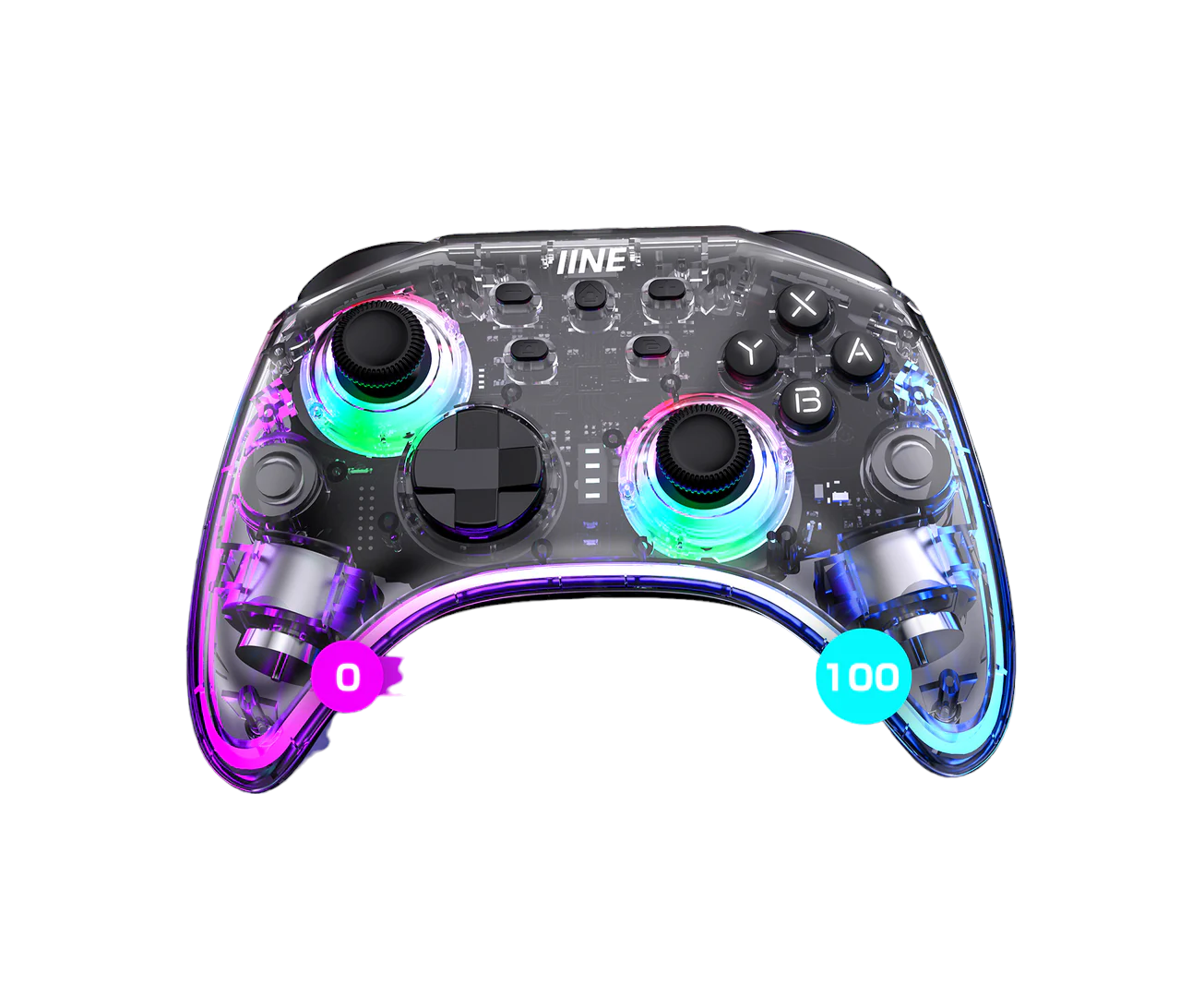 Tay Cầm Chơi Game Bluetooth Không Dây IINE Ares Transparent Wireless P ...