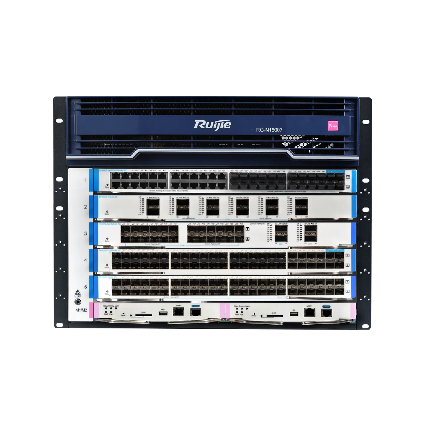 RG-N18007 Cloud Network Layer 3 Modular Core Switch with 7 Module Slot