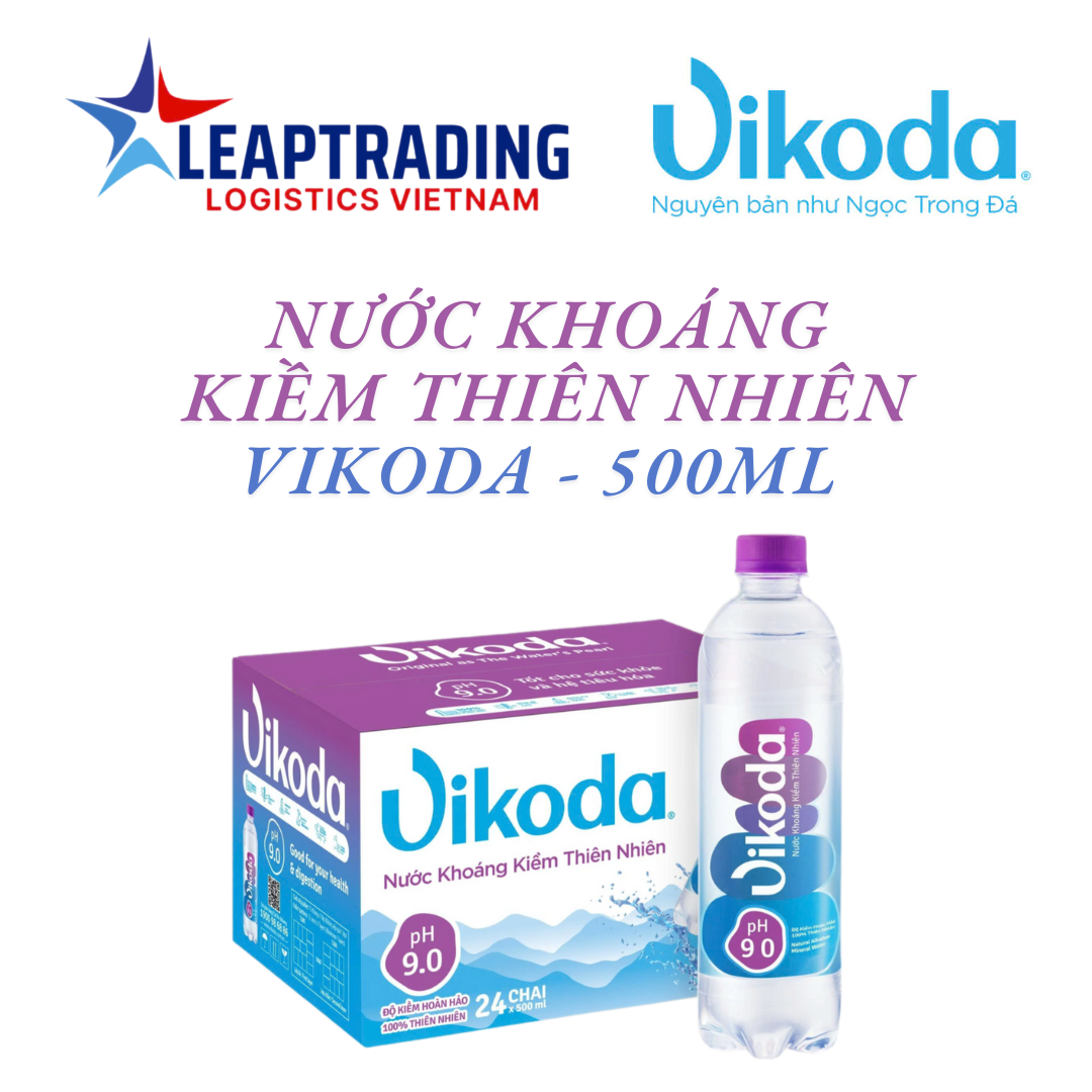 Vikoda Nước khoáng kiềm thiên nhiên 500ml (Thùng 24 chai) – Leaptrading