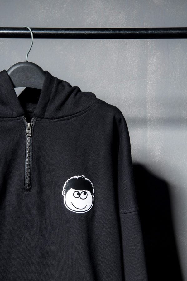 Áo hoodie Mixi đen khoá ngực