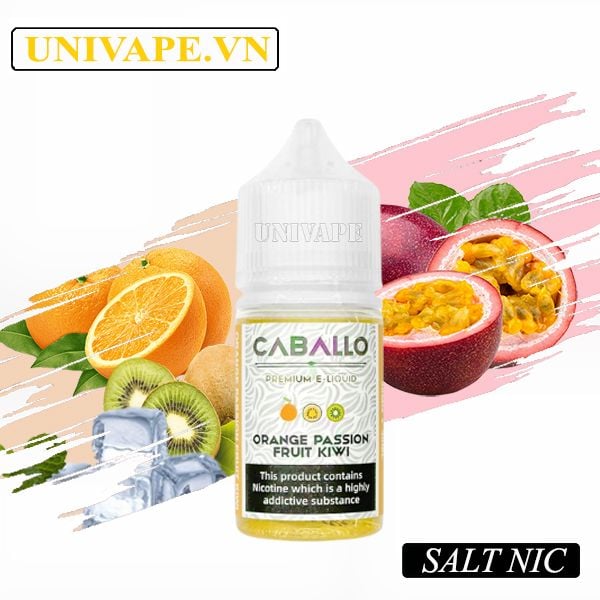 Caballo Juice Cam Chanh Leo Kiwi Salt Nic