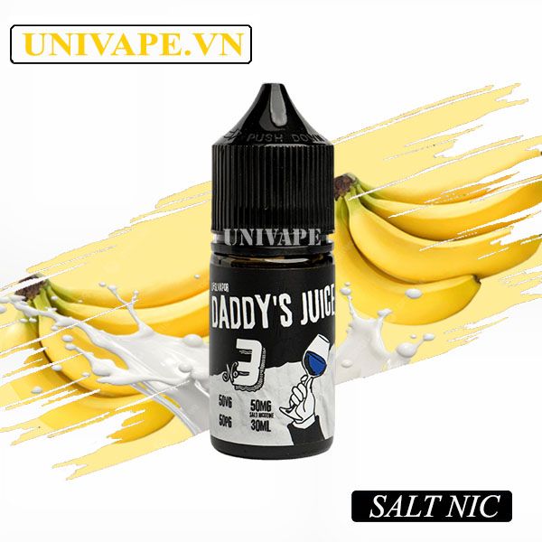 Daddy's Juice No3 Sữa Chuối Salt Nic