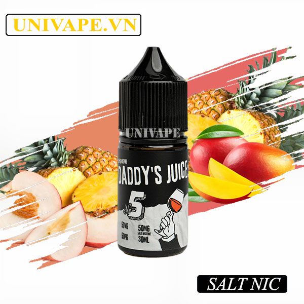Daddy's Juice No5 Dứa Xoài Đào Salt Nic