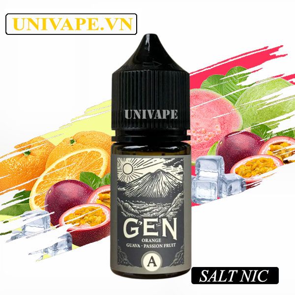 Gen Juice A Cam Ổi Chanh Leo Salt Nic
