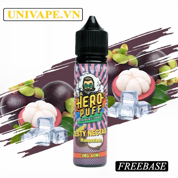 Hero Puff Juice Măng Cụt Lạnh Freebase