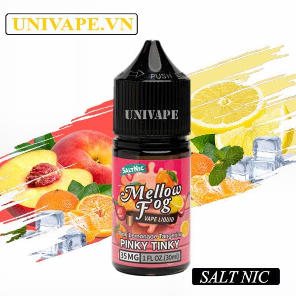 Mellow Fog Juice Chanh Đào Quýt Salt Nic