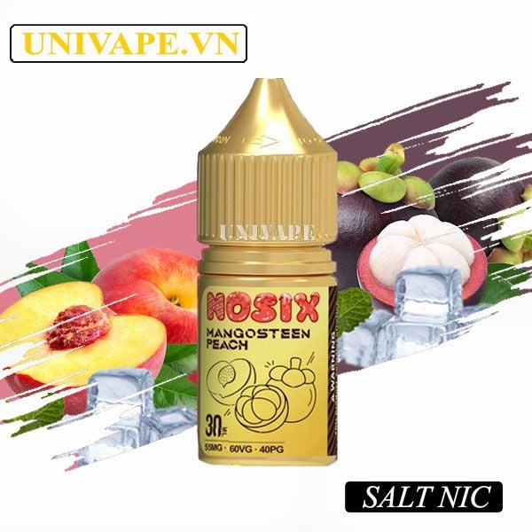 Nosix Juice Đào Măng Cụt Lạnh Salt Nic