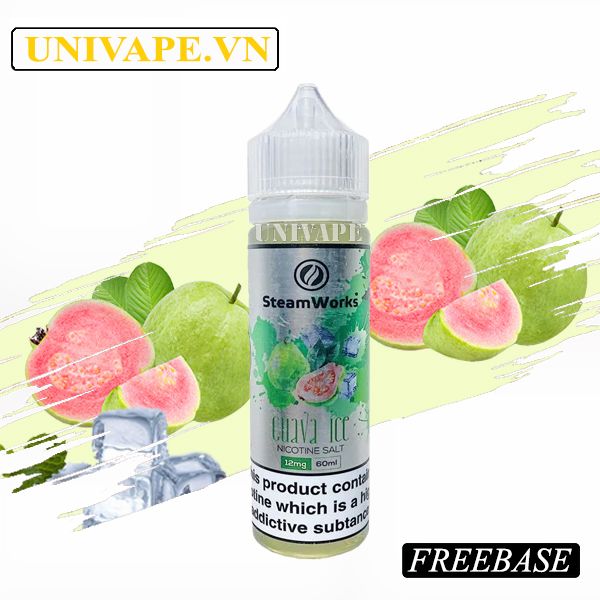 Steamworks Juice Ổi Hồng Freebase