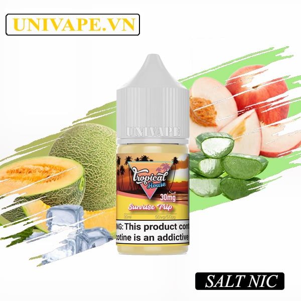 Tropical House Dưa Gang Đào Trắng Nha Đam V3 Salt Nic