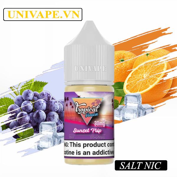 Tropical House Cam Nho V3 Salt Nic