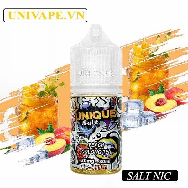 Unique Juice Trà Olong Đào Salt Nic
