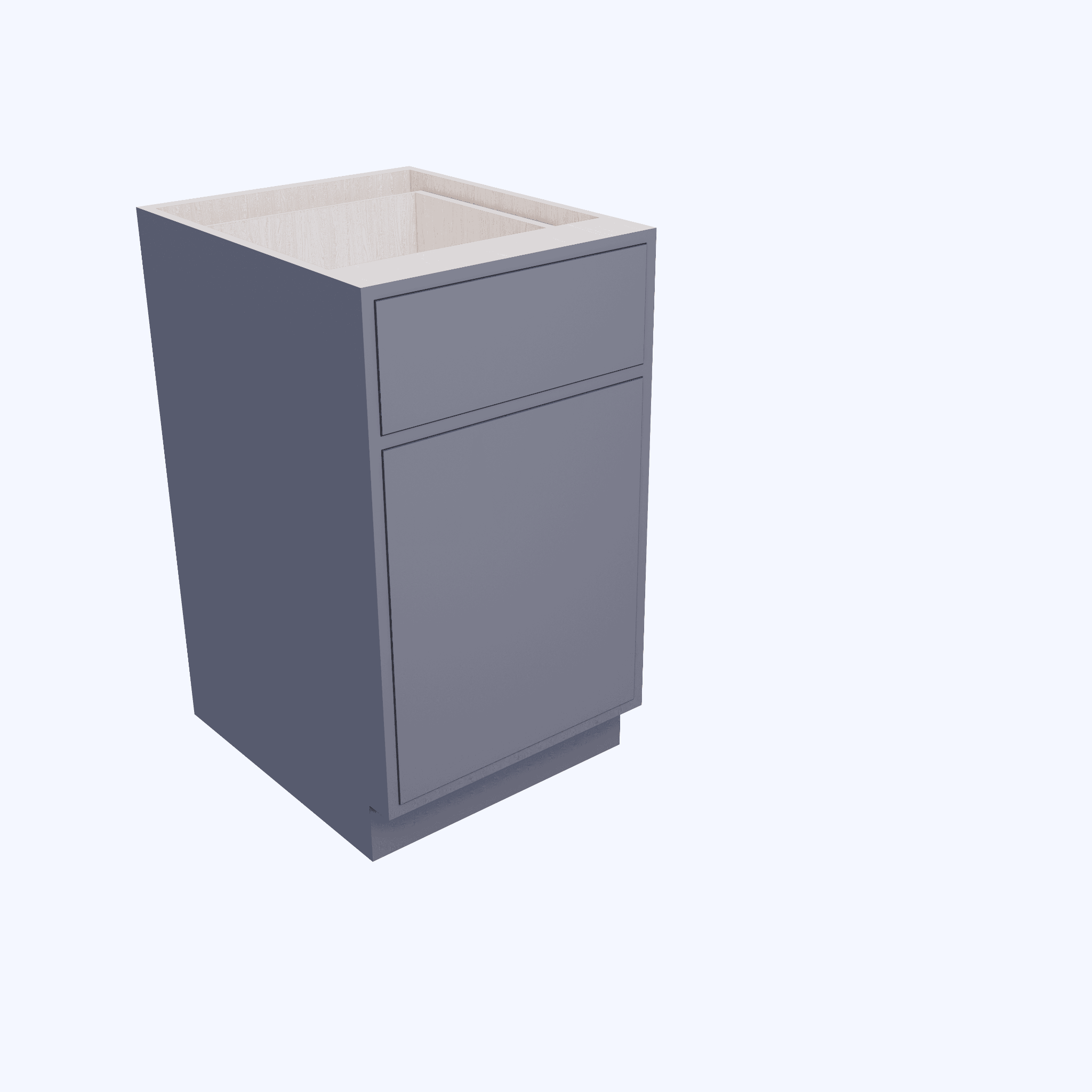 Flat Panel 1-Drawer 1-Door Inset Base Cabinet – Easy Cabinet